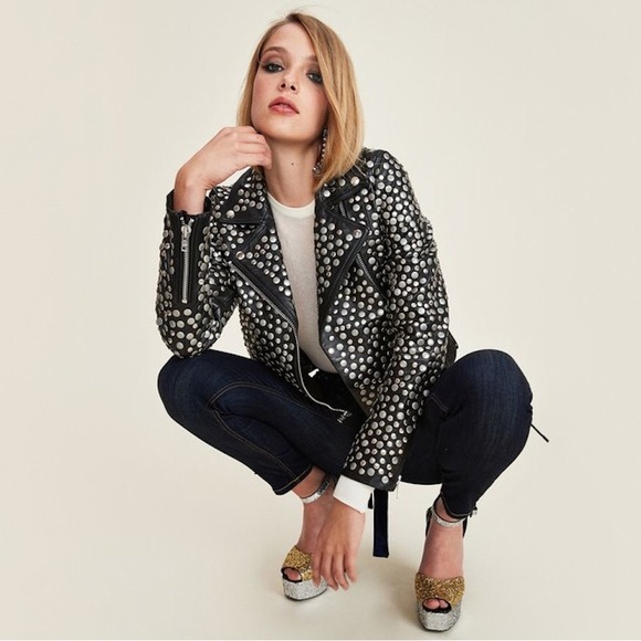 Belle Vere | Jackets & Coats | Belle Vere Moto Motorcycle Biker Black ...